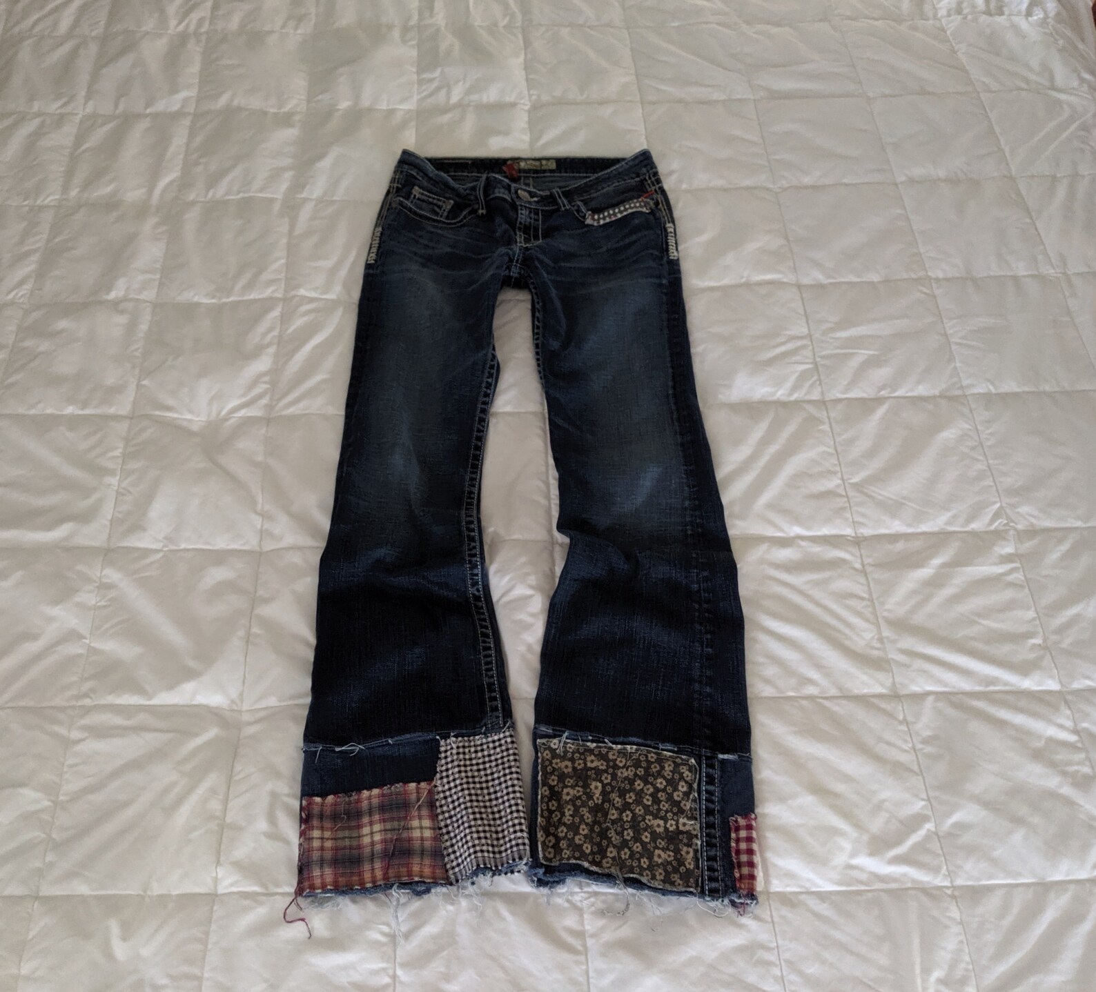 Recycled Jeans / Custom Handmade Jeans / - by Breathe-again Clothing - Etsy