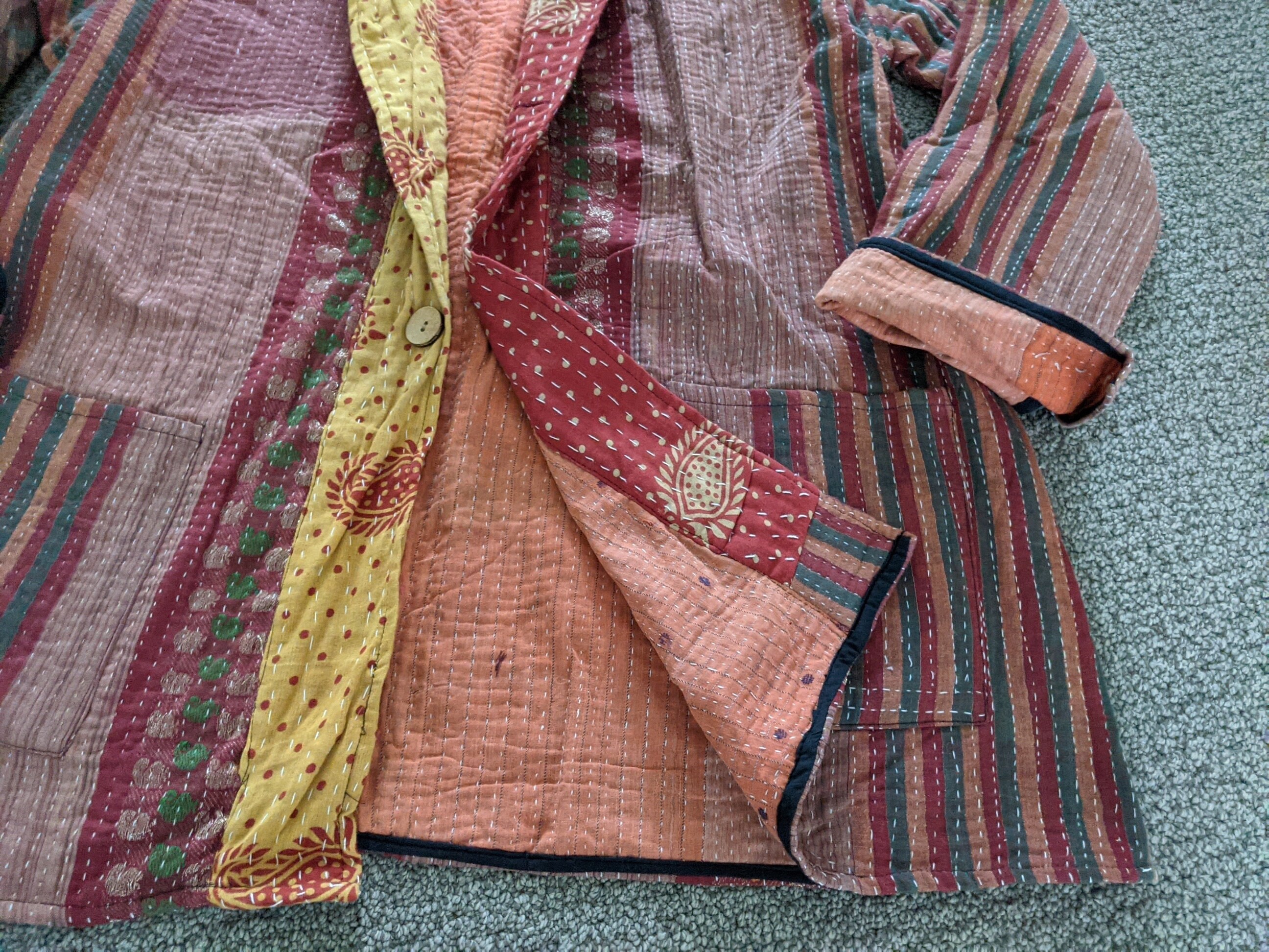 SALE Kantha Jacket / One of a Kind Wearable Art / Size - Etsy