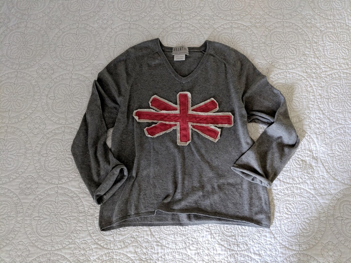 Union Jack / British Flag Sweater / Handmade by Breathe-again - Etsy