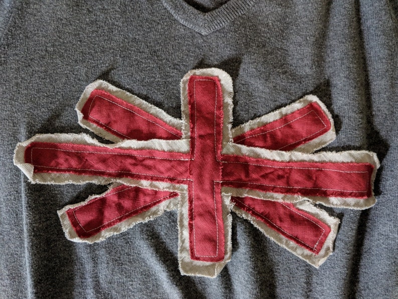 Union Jack British Flag Sweater / Handmade by Breathe-again Clothing ...