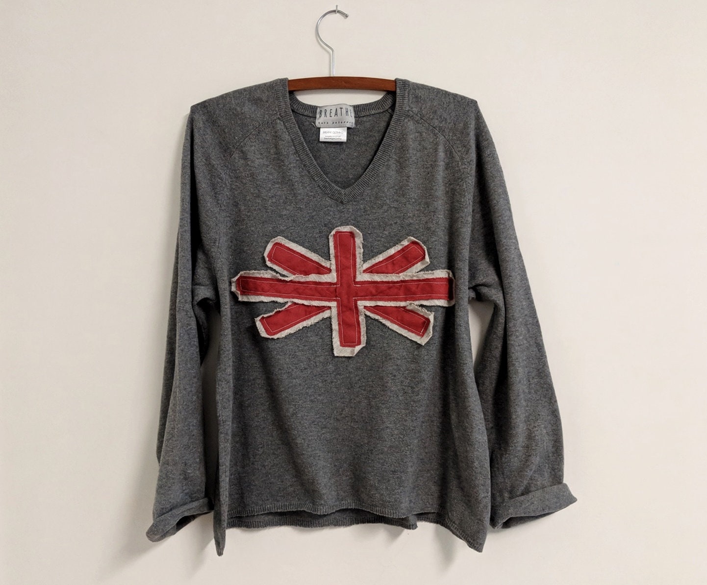 Union Jack / British Flag Sweater / Handmade by Breathe-again - Etsy