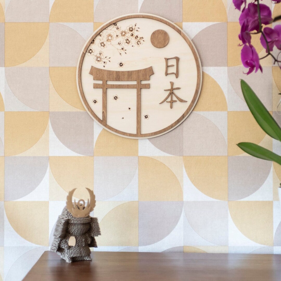 Japan Nihon Wooden Wall Decoration Japan Traditional Torii Garden ...