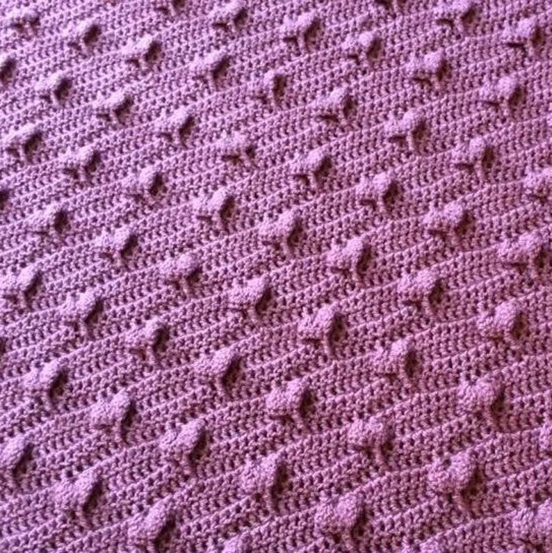 Bleeding Heart Crochet Stitch Pdf for a Blanket Throw DIGITAL DOWNLOAD ...