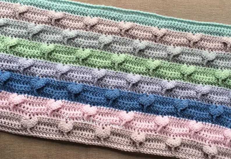 Bleeding Heart Crochet Stitch Pdf for a Blanket Throw DIGITAL DOWNLOAD ...