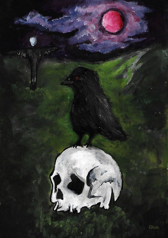 Creepy Crow Art
