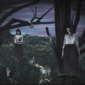 Doppelganger - Eerie Painting, Creepy Art, Gothic Art, Dark Art ...