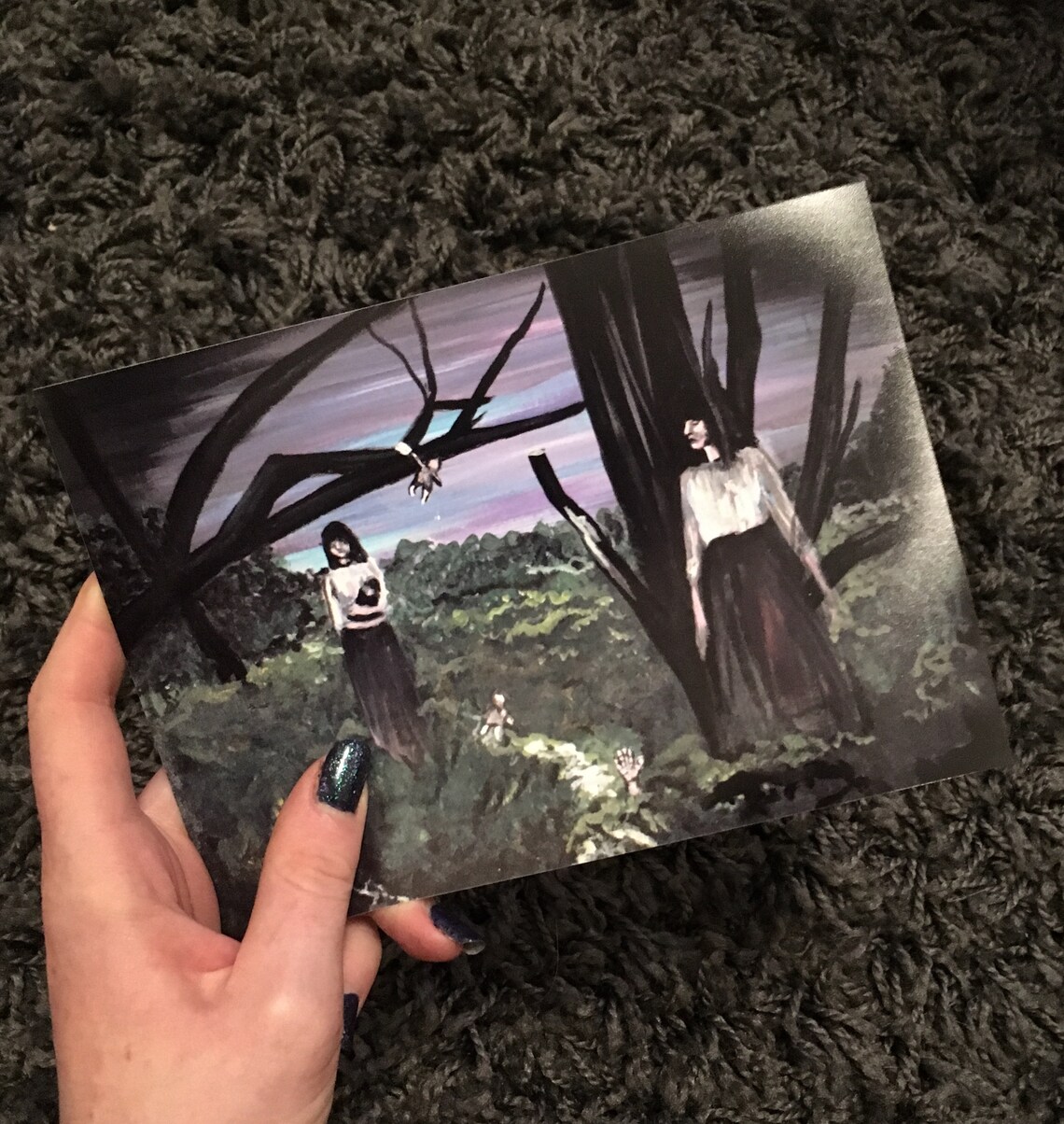 Doppelganger Eerie Painting Creepy Art Gothic Art Dark | Etsy