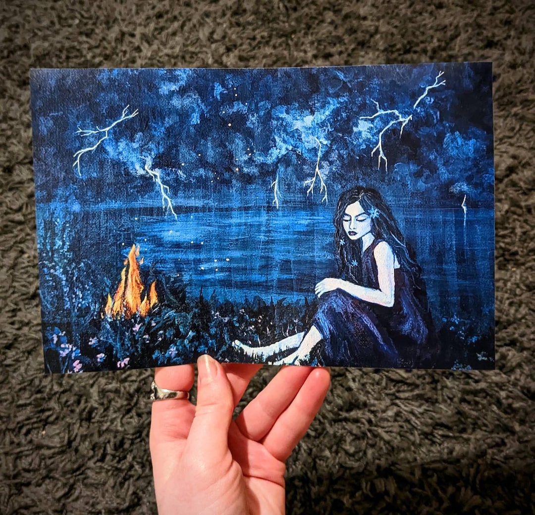 Calm in the Storm Art Print - Dark Art, Eerie Art, Haunting Painting ...