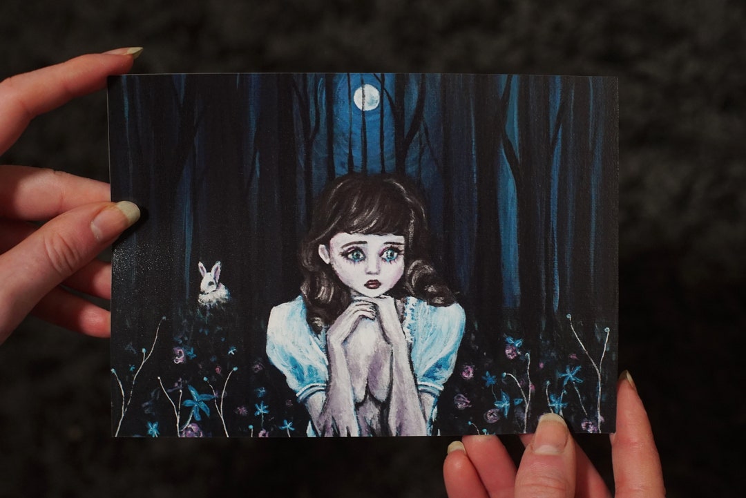 Fragile Femininity Art Print - Dark Art, Eerie Art, Haunting Painting ...