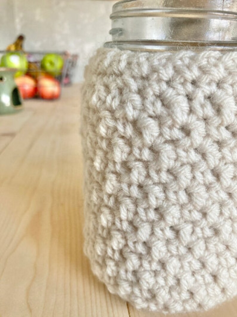 Linen Jar Cozy, Mason Jar Cozy, Mason Jar Sleeve Gift for Women, Jar ...