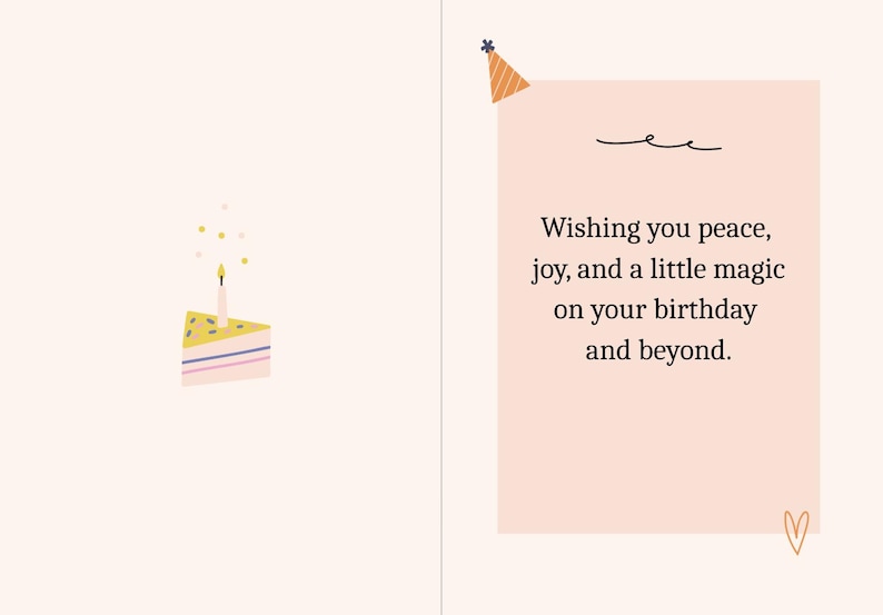 Happy Birthday Peace and Joy - Etsy