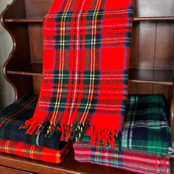 Plaid Throw Blanket - Etsy