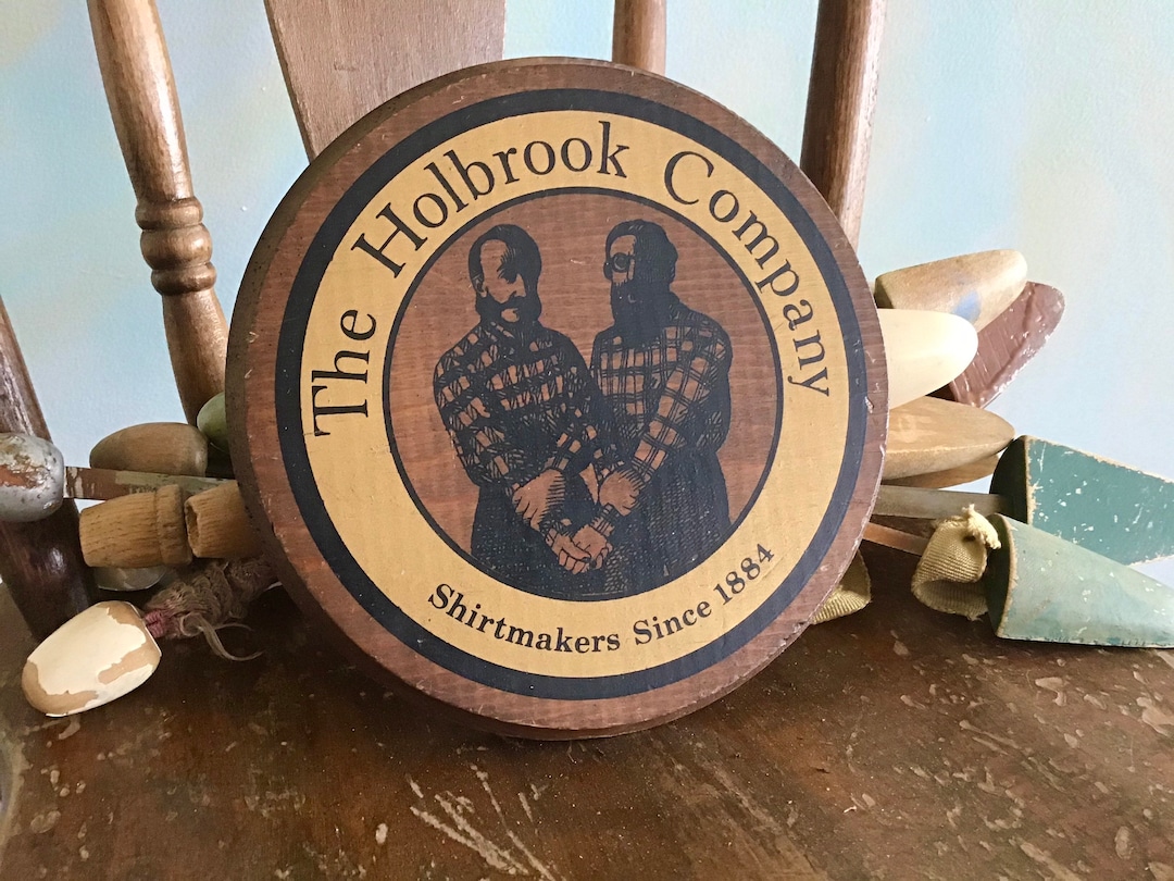 Rare American Advertising Sign - the Holbrook Company -shirtmakers ...