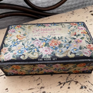 Vintage Schrafft's Chocolates Tin - New York and Boston - 1950's One ...