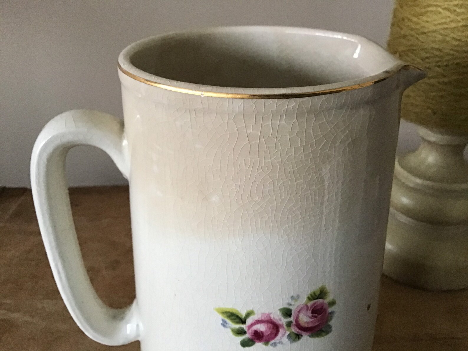 Vintage BCM Nelson Ware Pitcher - Cottage Romantic - Shabby Old Pottery ...