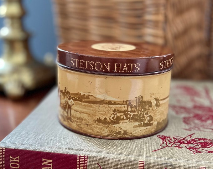 Vintage Stetson Hats Salesman Sample Tin - Collectible Advertising Tin ...