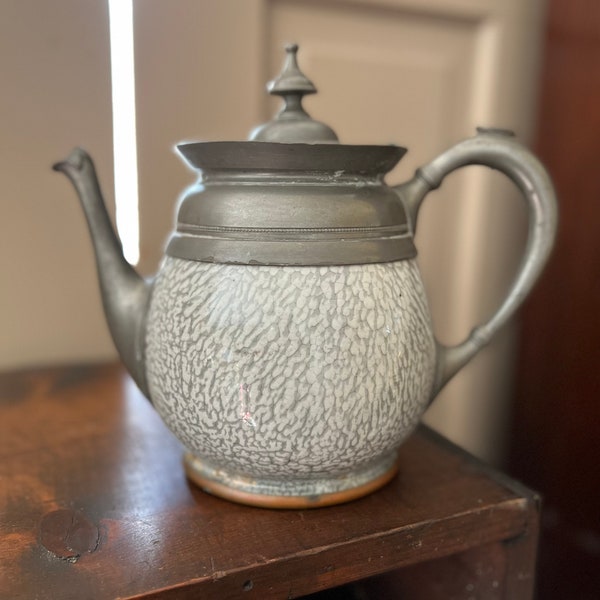 Pewter Teapot - Etsy