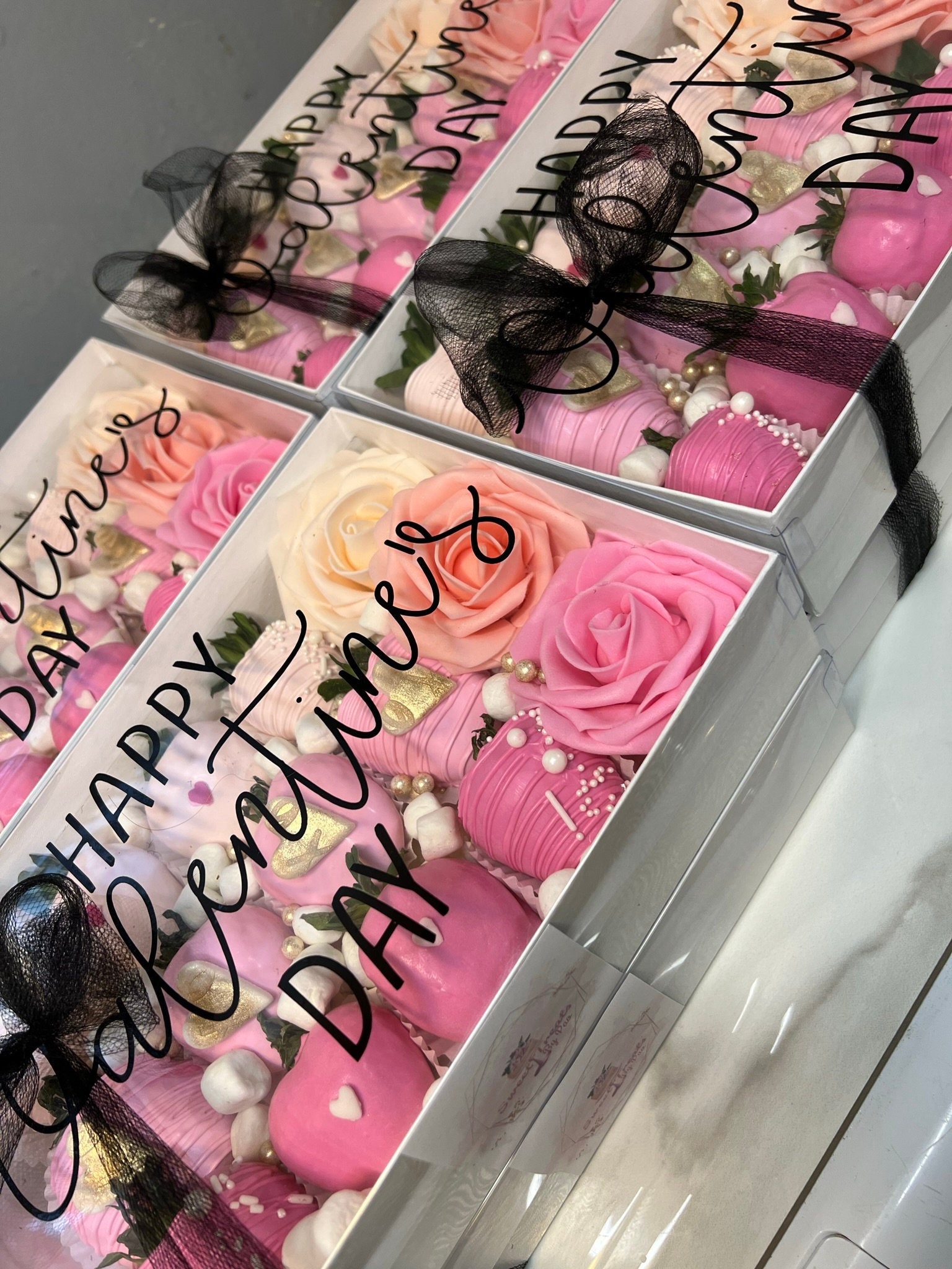 CLEAR TOP BOX Treat Box Chocolate Covered Strawberry Boxes - Etsy