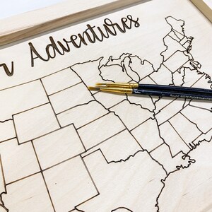 DIY Paint as You Go USA Map | Travel Map | Travel Lover Gift | Paint ...