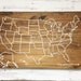 Travel Map | Wood Sign | USA Wood Map | USA Map | Pin Map ...