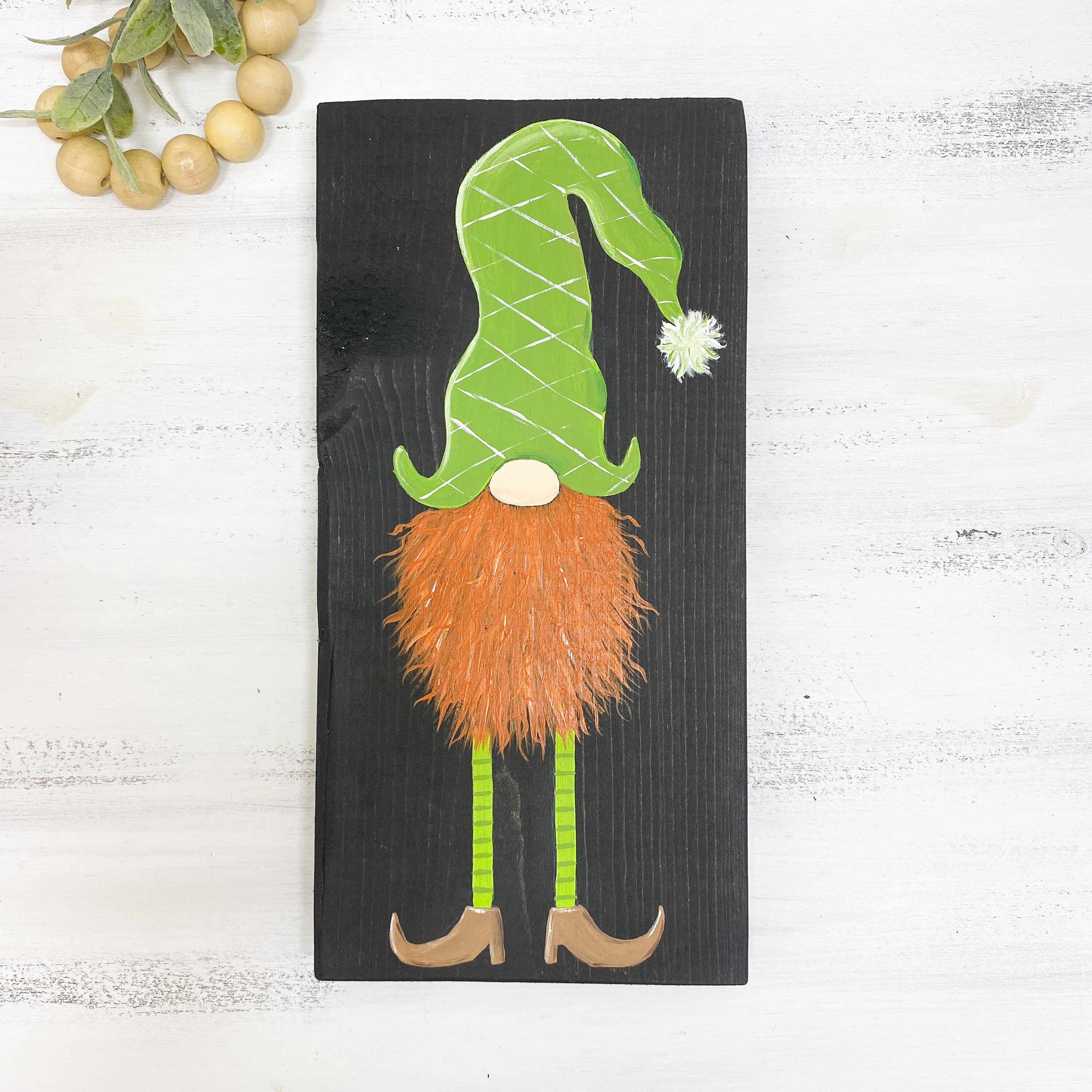Nordic Gnome Hand Painted Wood Sign | Scandinavian Gnome | St Patricks ...