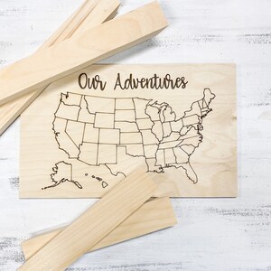 DIY Paint as You Go USA Map | Travel Map | Travel Lover Gift | Paint ...