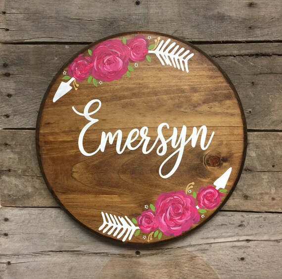 Nursery Sign Personalized Baby Shower Gift Girl's | Etsy