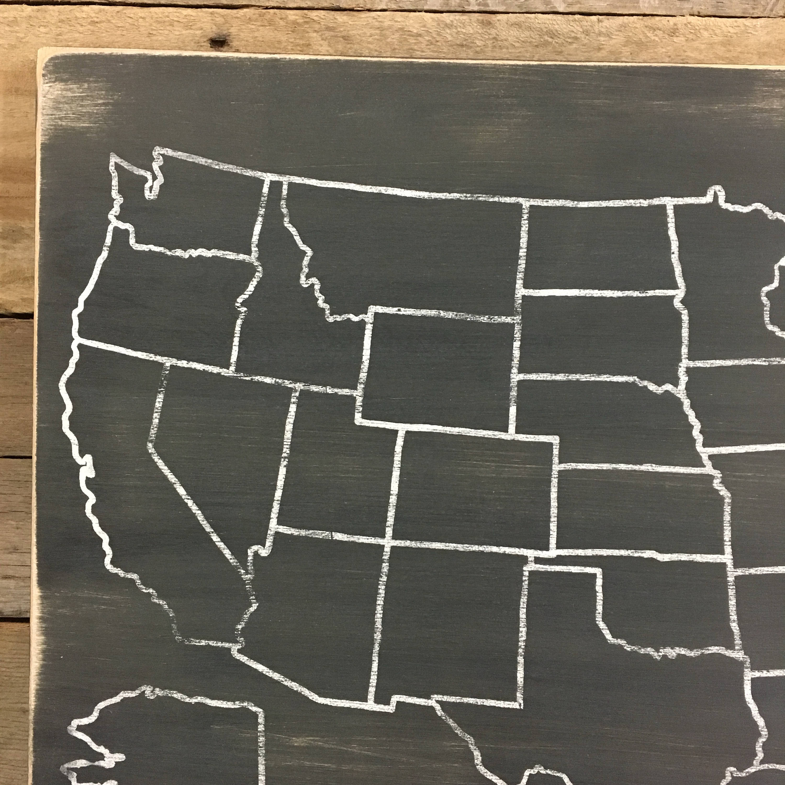 Travel Map | Farmhouse Decor | Pin Map | Adventure Map | Vacation ...