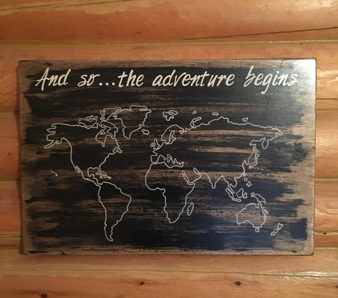 Travel Map | Wood World Map | Retirement Gift | Pin Map | Office Map ...