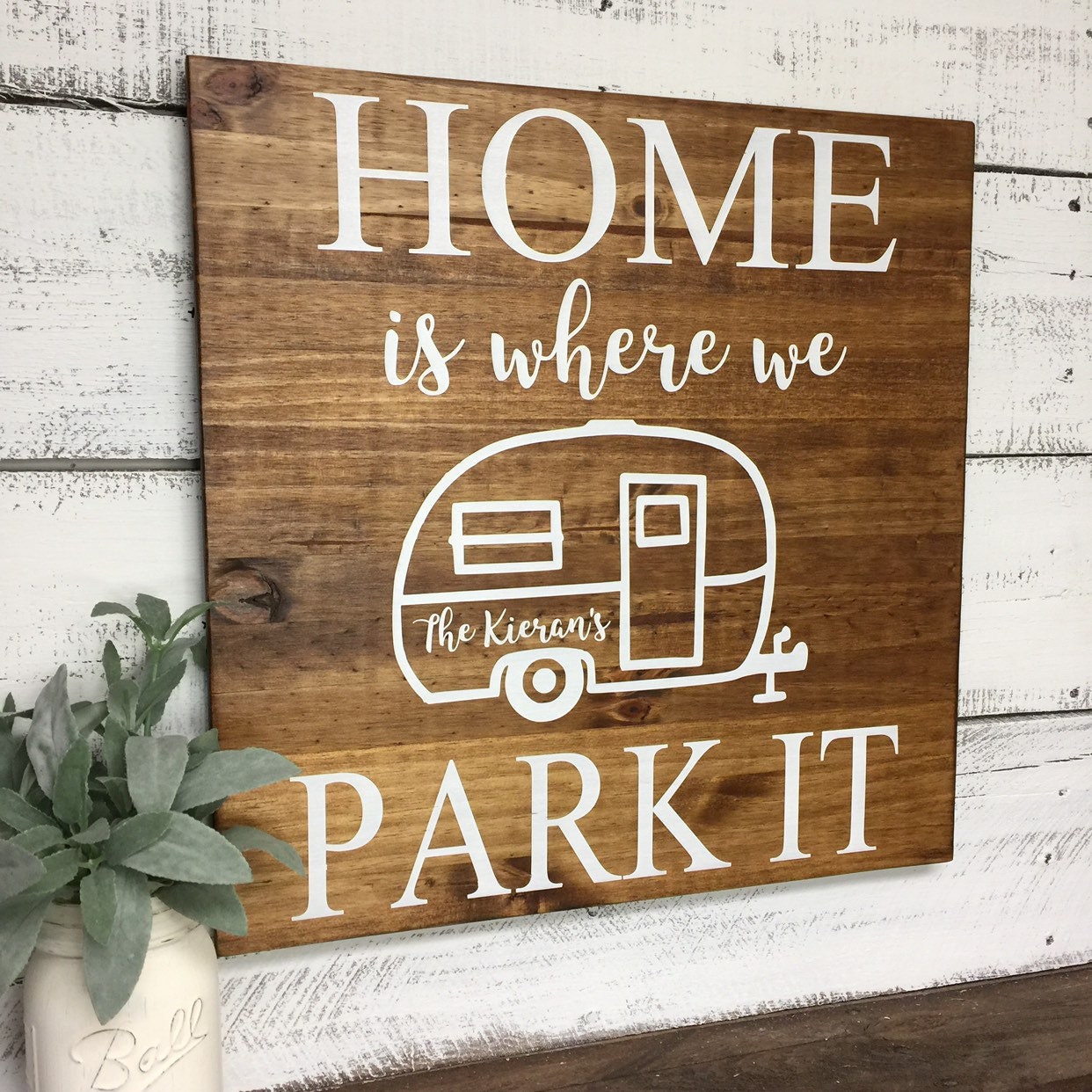 Camper Sign Rv Decor Family Camping Home is Where We - Etsy