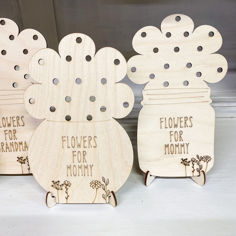 Wooden Flower Holder Mother's Day Gift Dandelion - Etsy