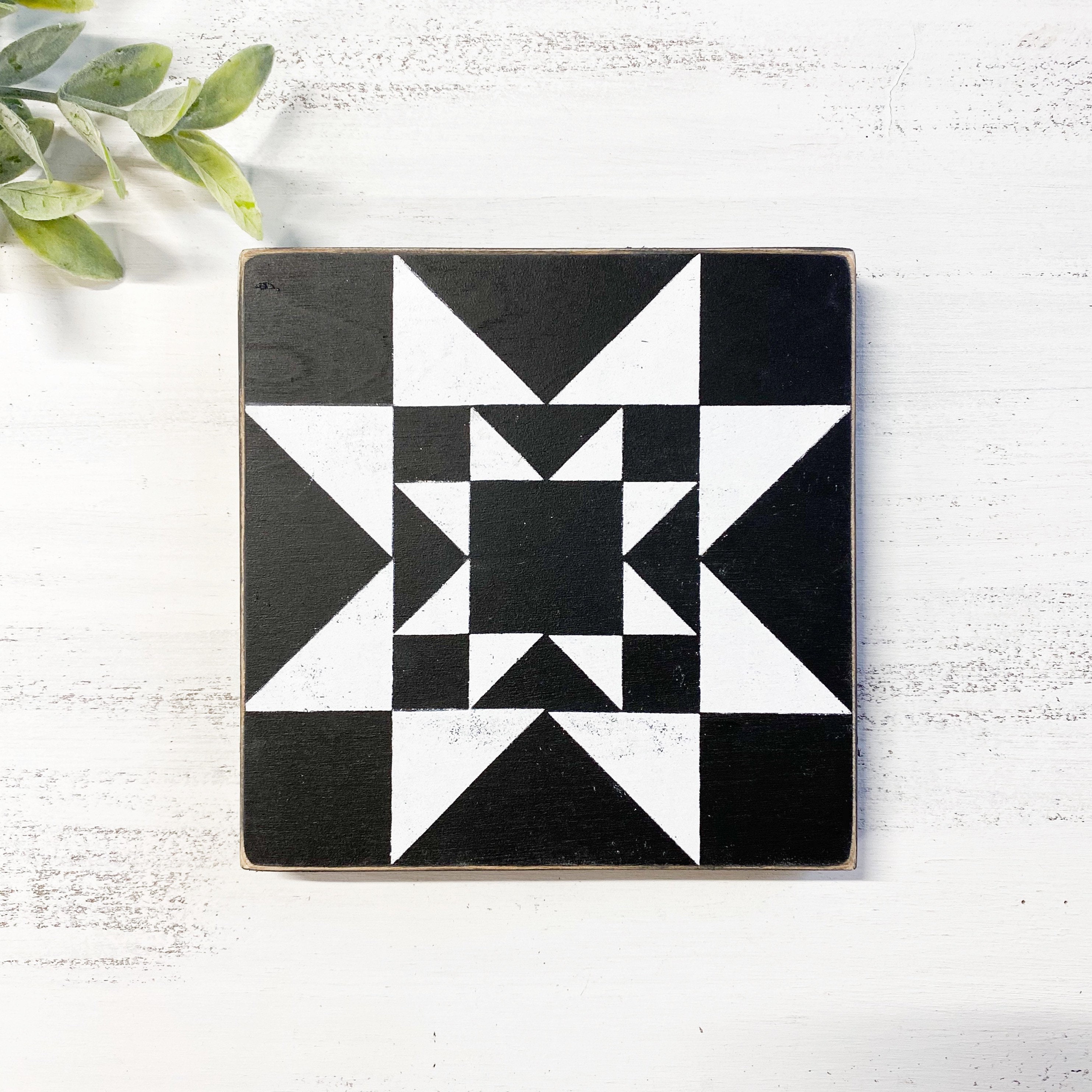 Quilt Square Wood Sign | Wooden Quilt Block | Farmhouse Decor | Tiered ...