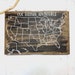 Baseball Travel Map US Wood Map USA Travel Map Baseball Fan Gift ...