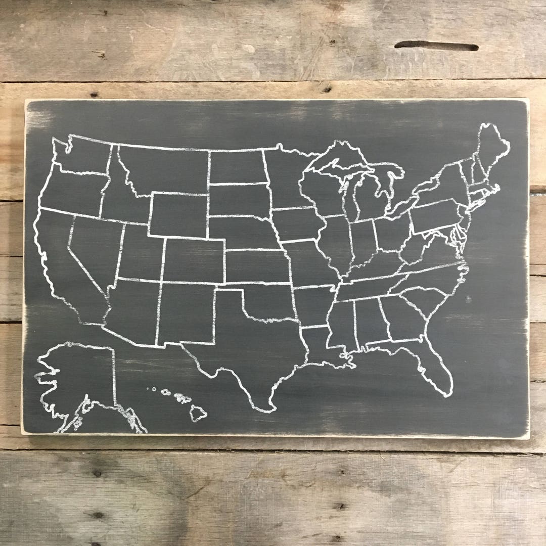 Travel Map | Farmhouse Decor | Pin Map | Adventure Map | Vacation ...