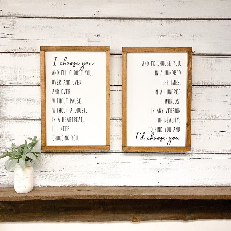 I Choose You Sign - Etsy