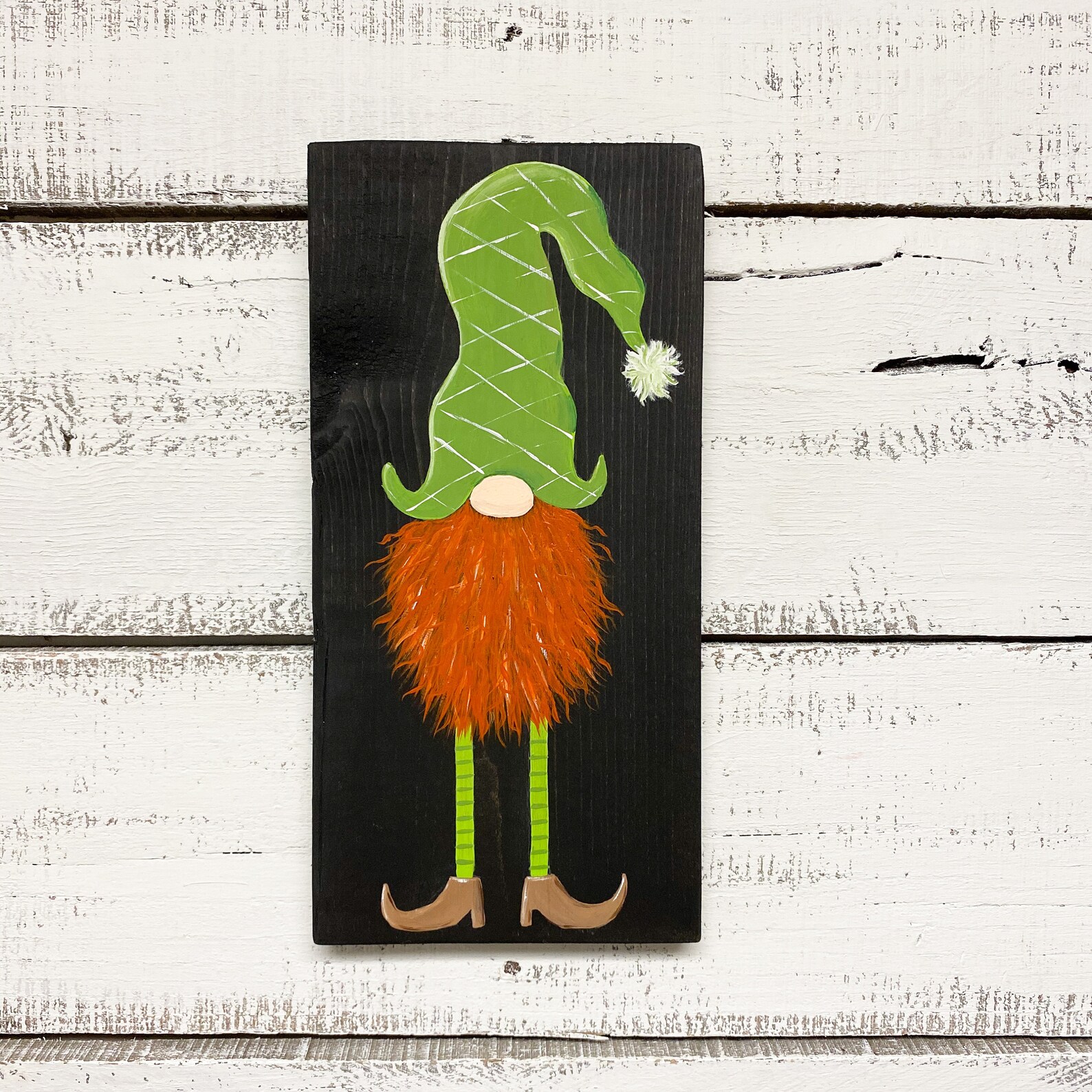 Nordic Gnome Hand Painted Wood Sign Scandinavian Gnome St - Etsy