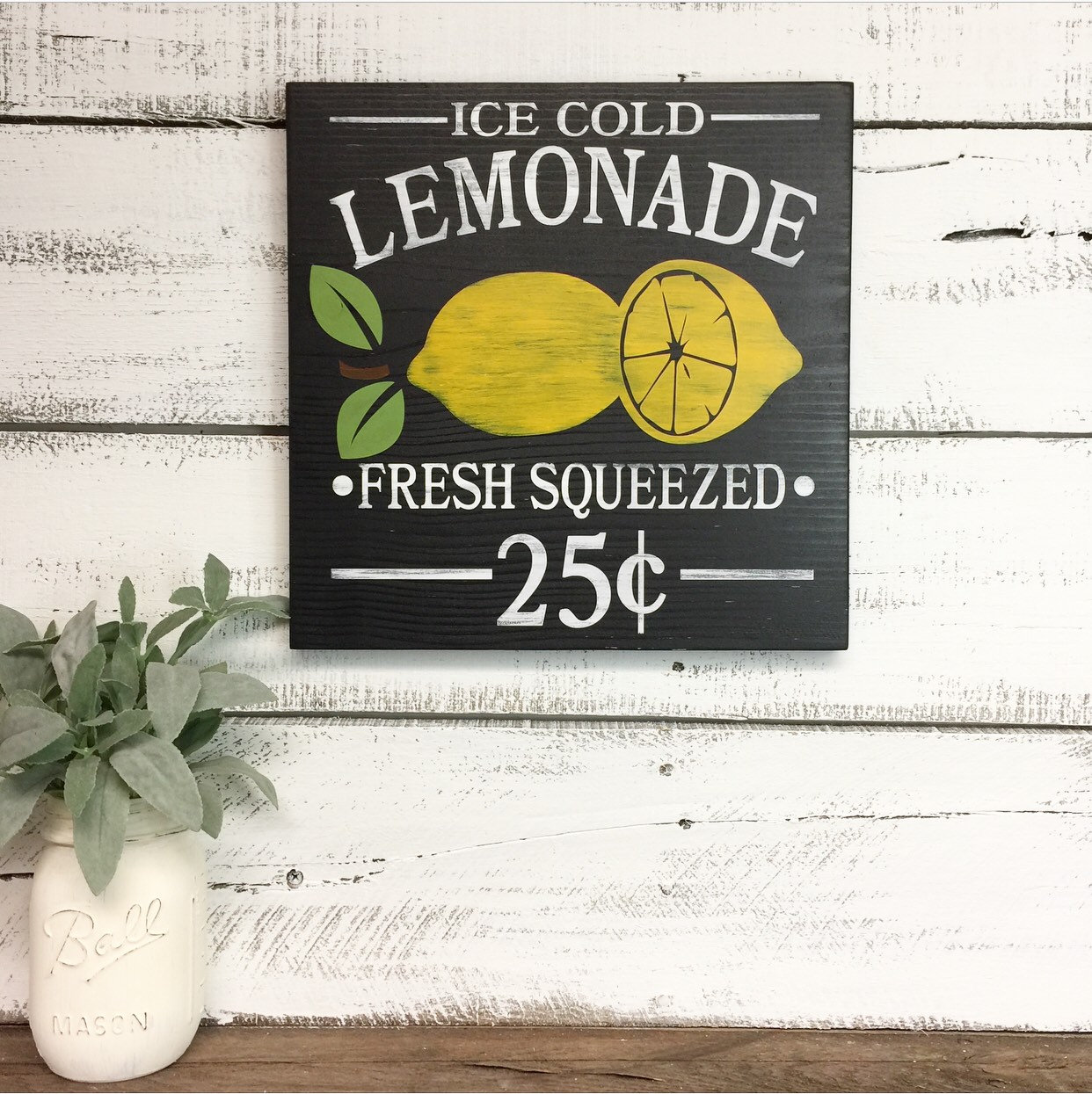 Lemon Wood Sign Kitchen Decor Lemonade Stand Signs - Etsy