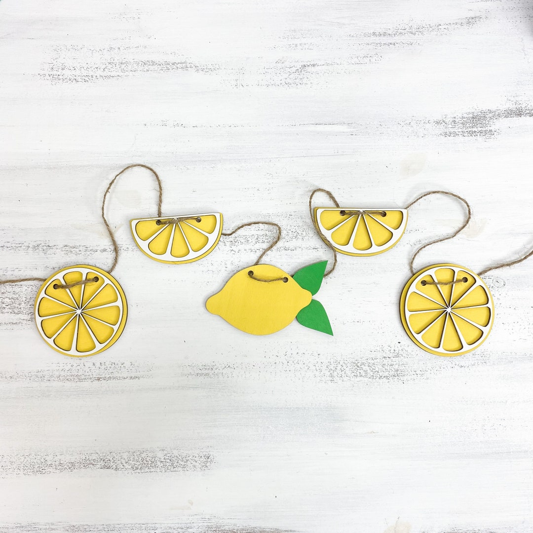 Lemon Banner Wooden Lemon Decor Summer Home Decor Lemonade Stand ...