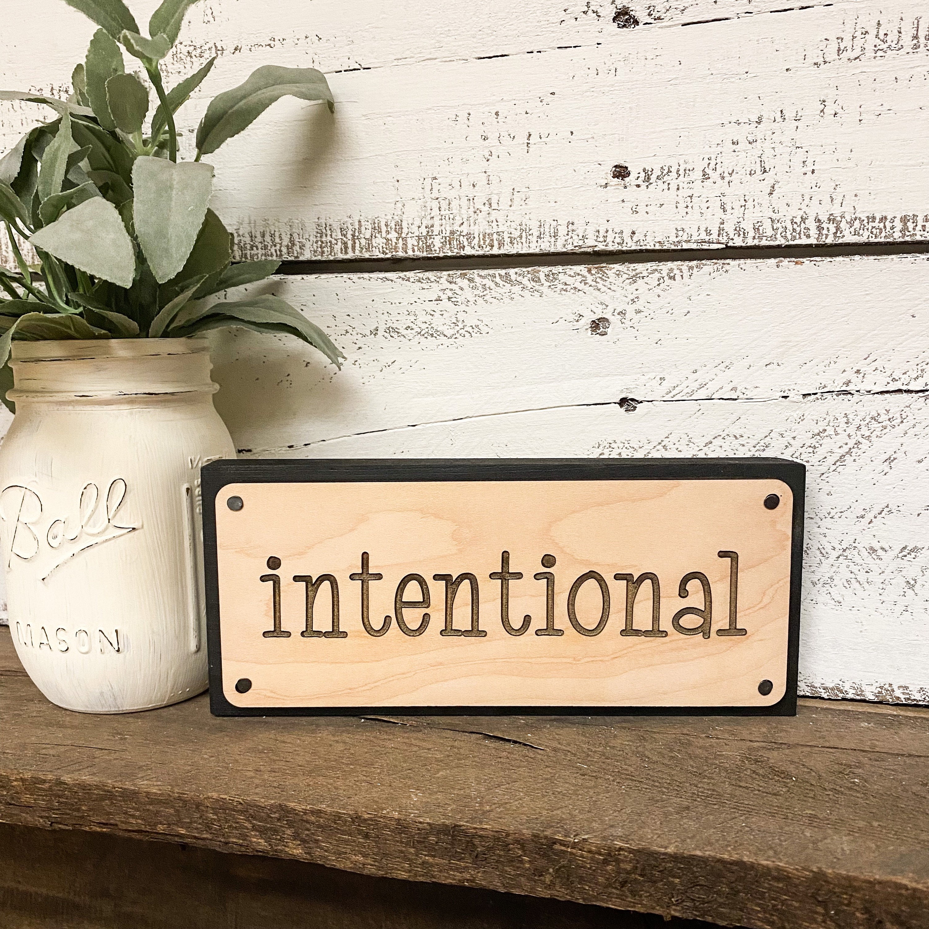 Word of the Year Wood Sign Office Sign Motivational Word - Etsy