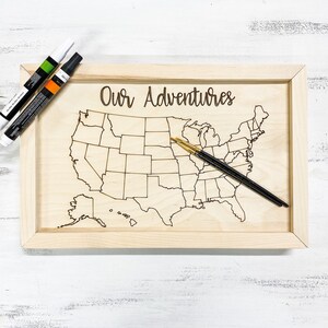 DIY Paint as You Go USA Map | Travel Map | Travel Lover Gift | Paint ...