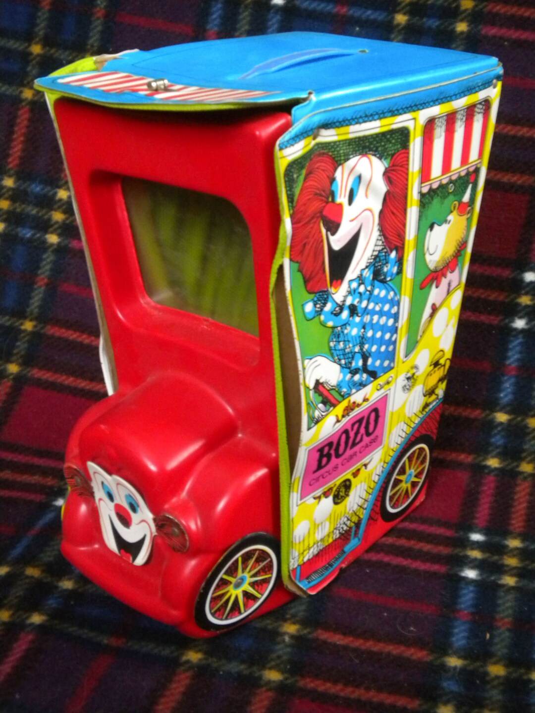 Bozo the Clown Circus Car Case 1967 and Bozo the Clown Mattel Talking ...