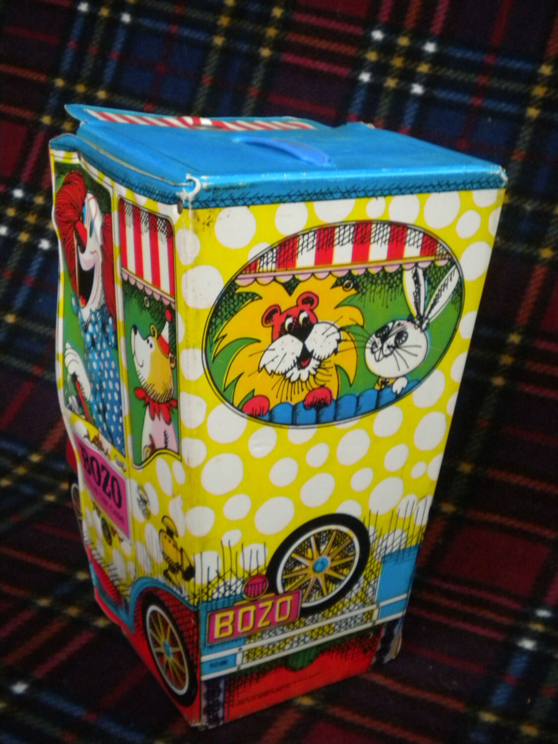 Bozo the Clown Circus Car Case 1967 and Bozo the Clown Mattel Talking ...