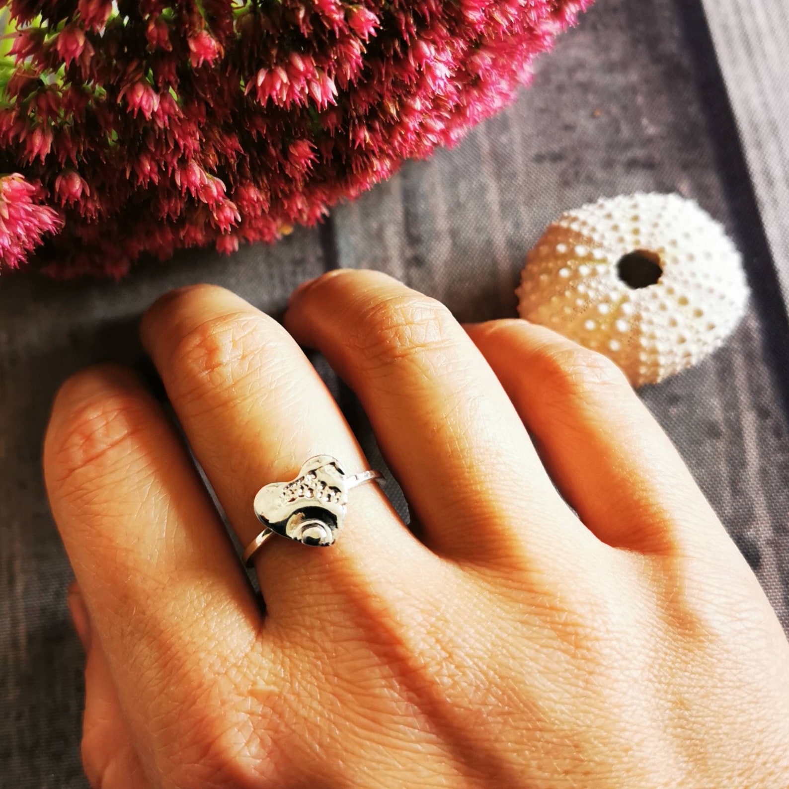 Small heart ring silver 925 sterling silver women's ring | Etsy