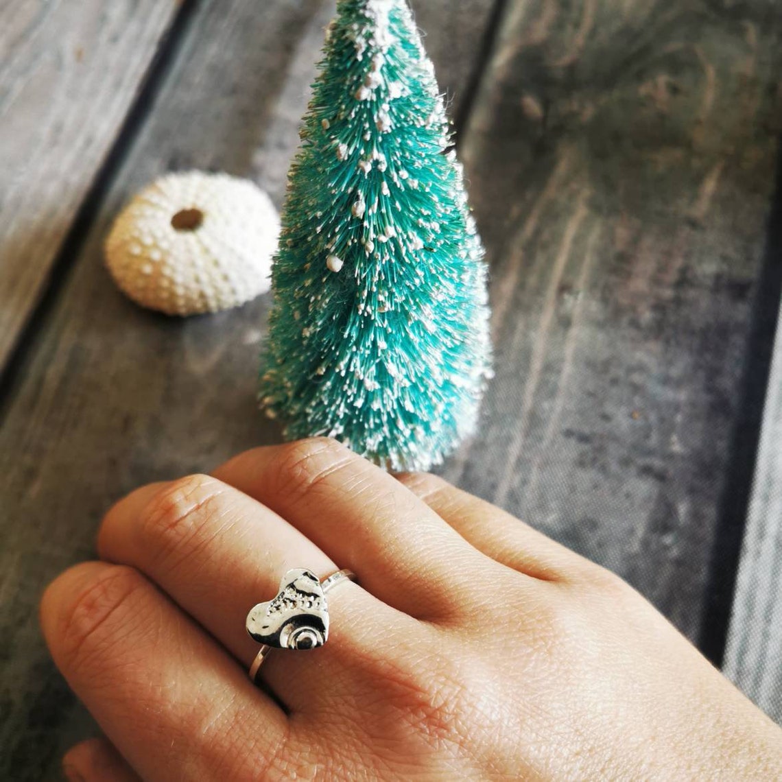 Small heart ring silver 925 sterling silver women's ring | Etsy