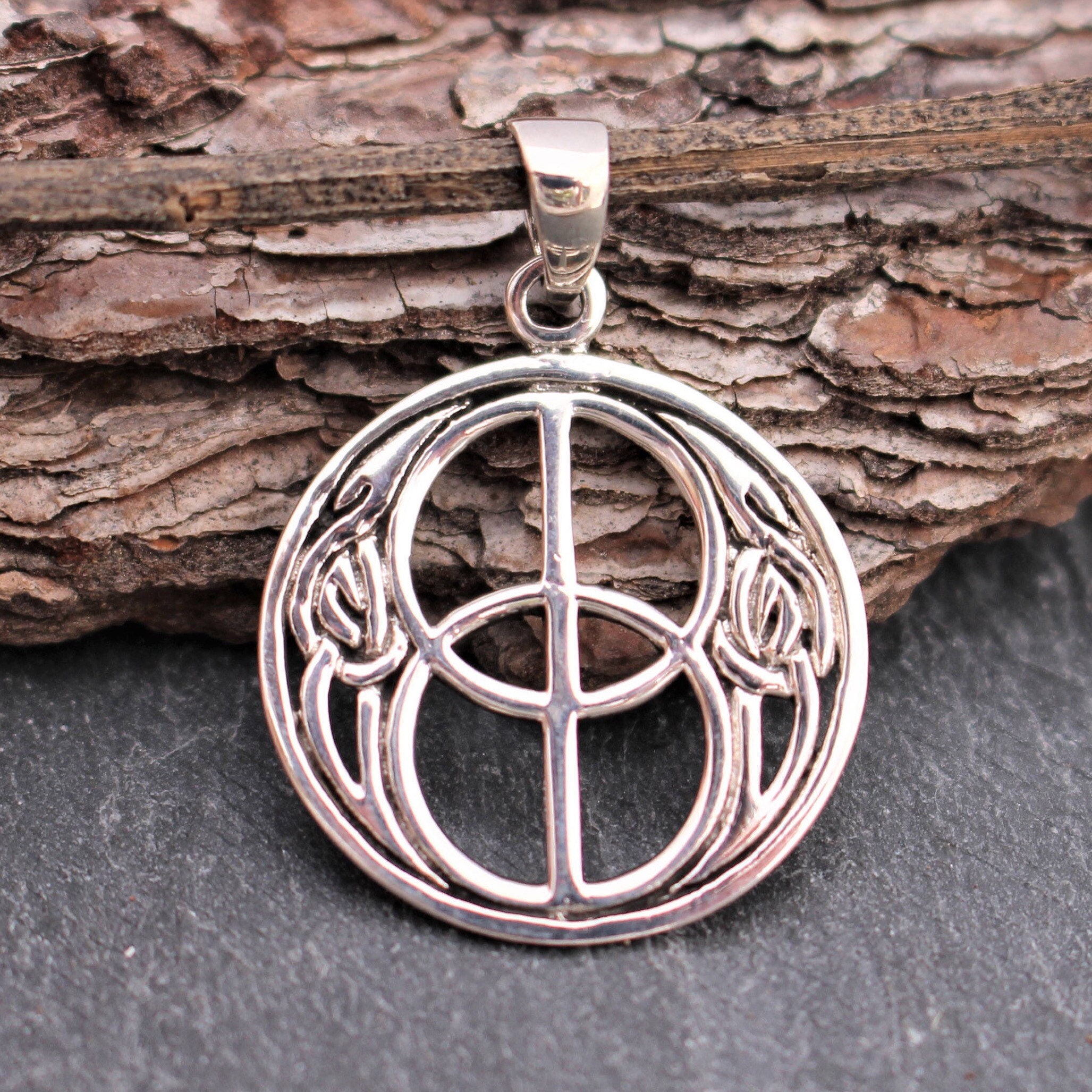 Celtic Peace Knot Necklace Sterling Silver Celtic Knot - Etsy
