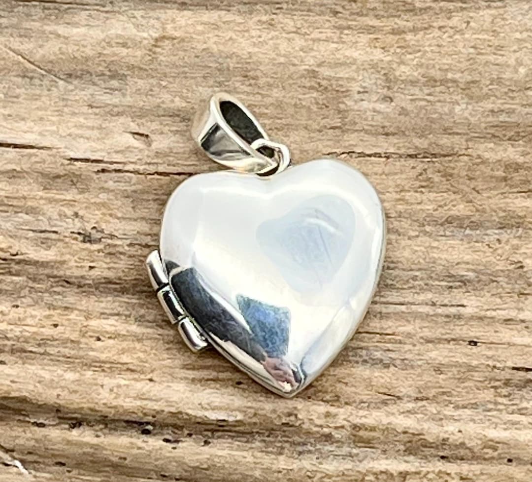 Heart Locket, Sterling Silver, Pendant - Etsy