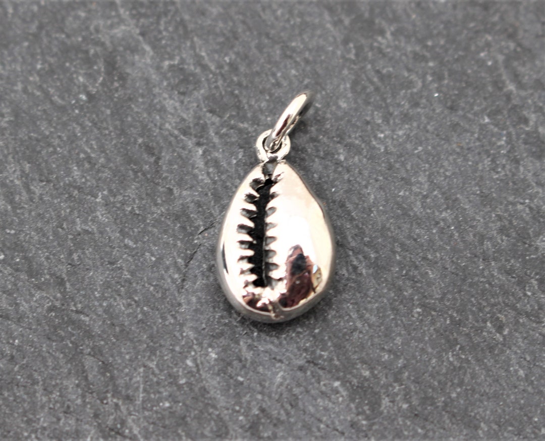 Smaller Cowry Shell Charm, Sterling Silver, Cowrie Shell Charm, Shell ...