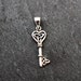 Celtic Knot Key Pendant, Sterling Silver, Key Pendant, Key Charm, Heart ...