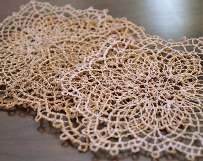 Free Standing Lace Coasters (set of 4) - Glass Rests - Housewarming ...