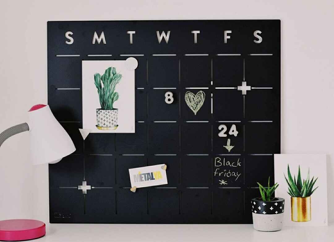 Monthly Planner / Memo Board / Wall Month Planner / Magnetic Board ...